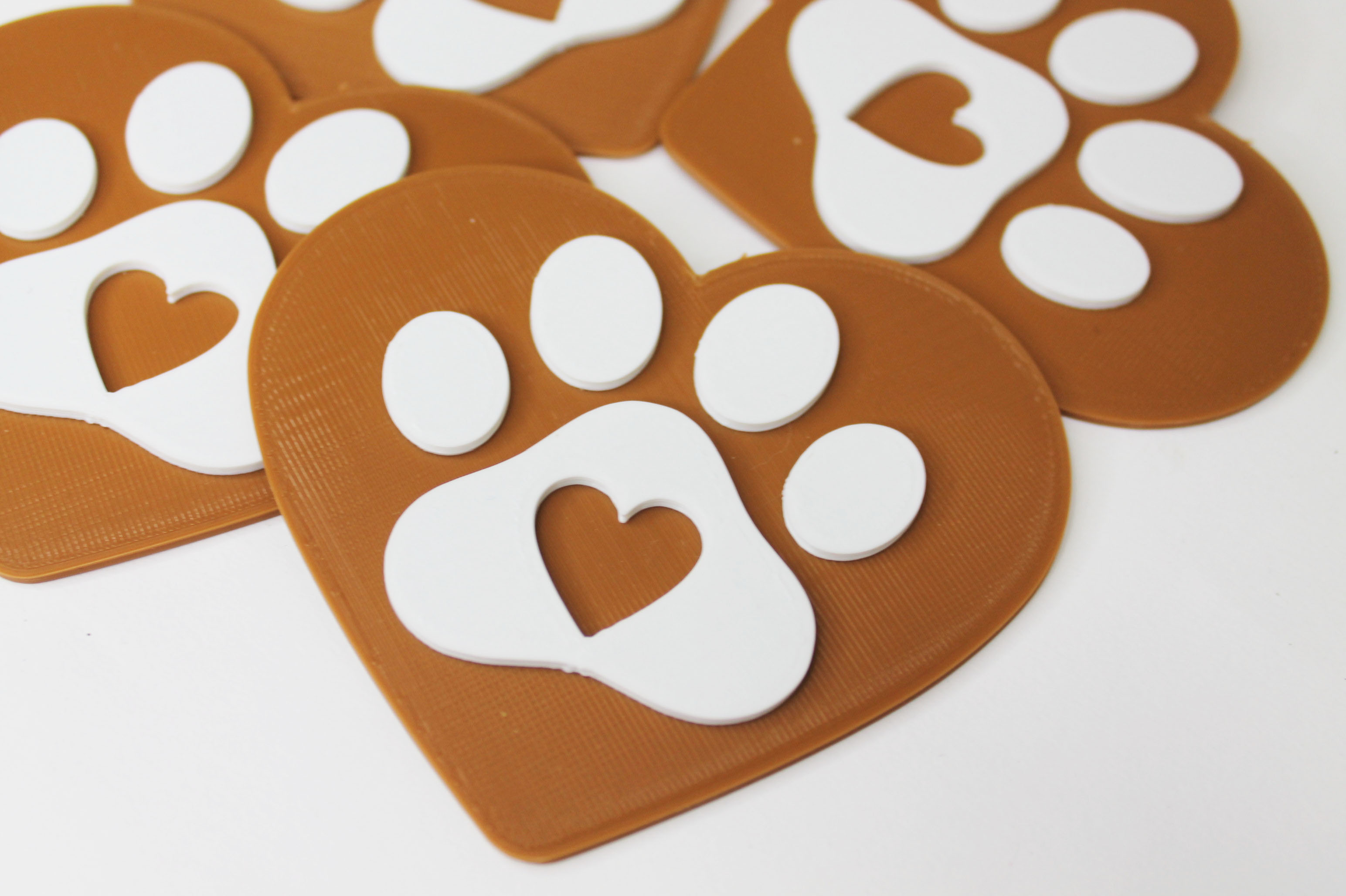 Paw coaster by Franchescor | Download free STL model | Printables.com