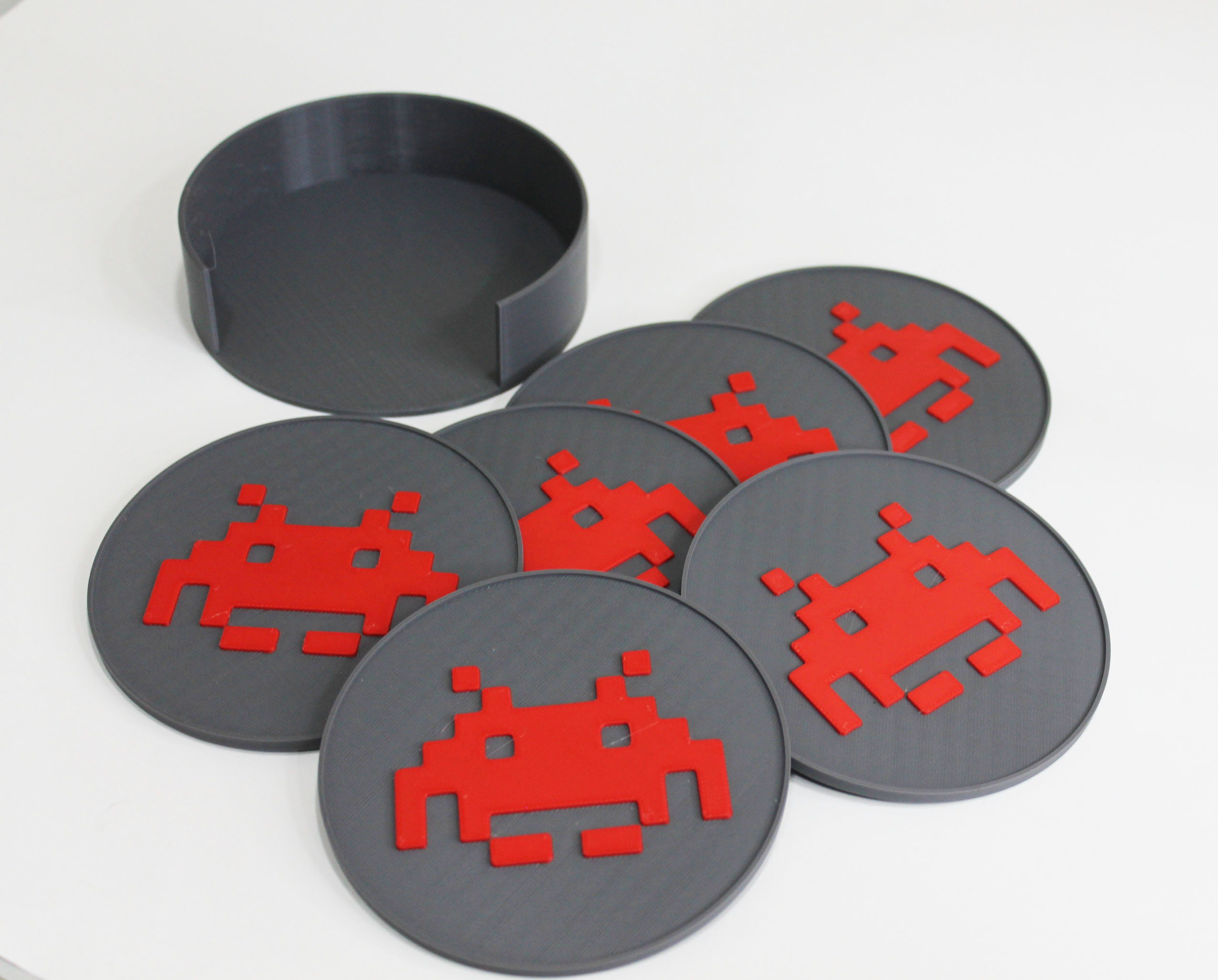 Space invaders coaster by Franchescor | Download free STL model ...