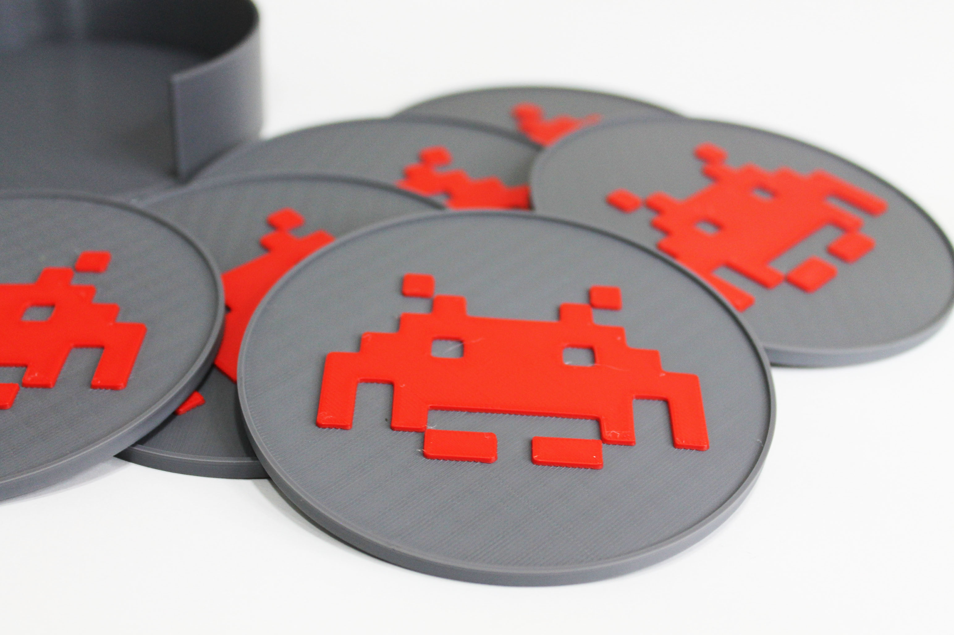 Space invaders coaster by Franchescor | Download free STL model ...