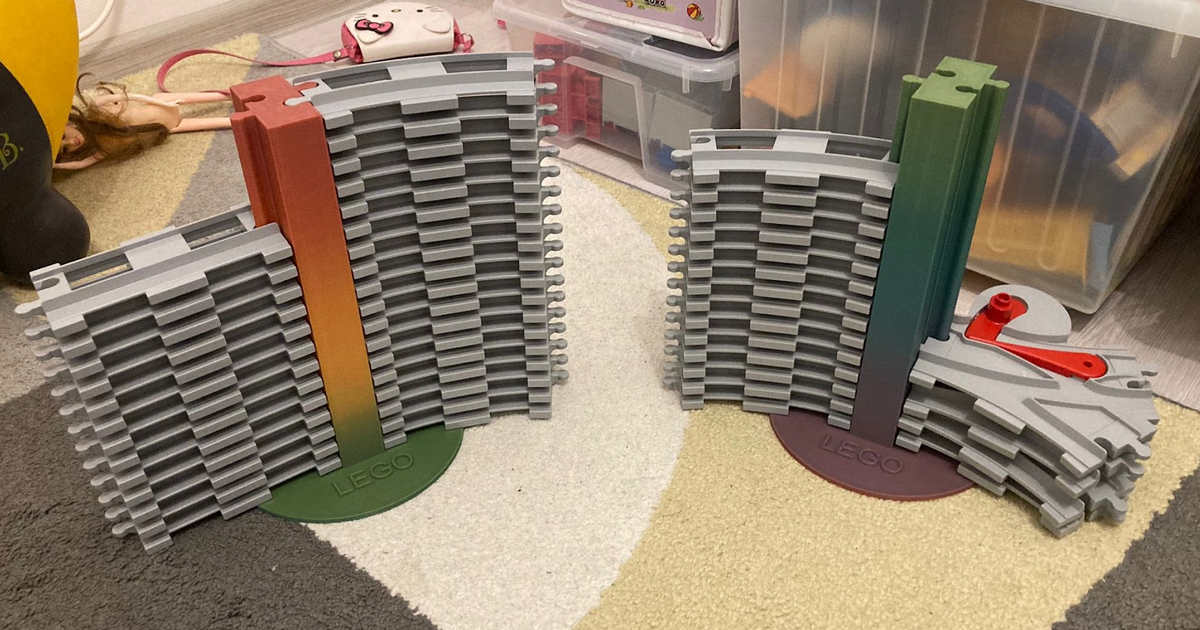 Lego Duplo Train Tracks Organizer by Mike86 | Download free STL model ...