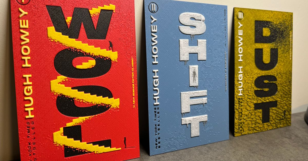 HueForge - Silo Book Covers by Caleb Blair | Download free STL model ...