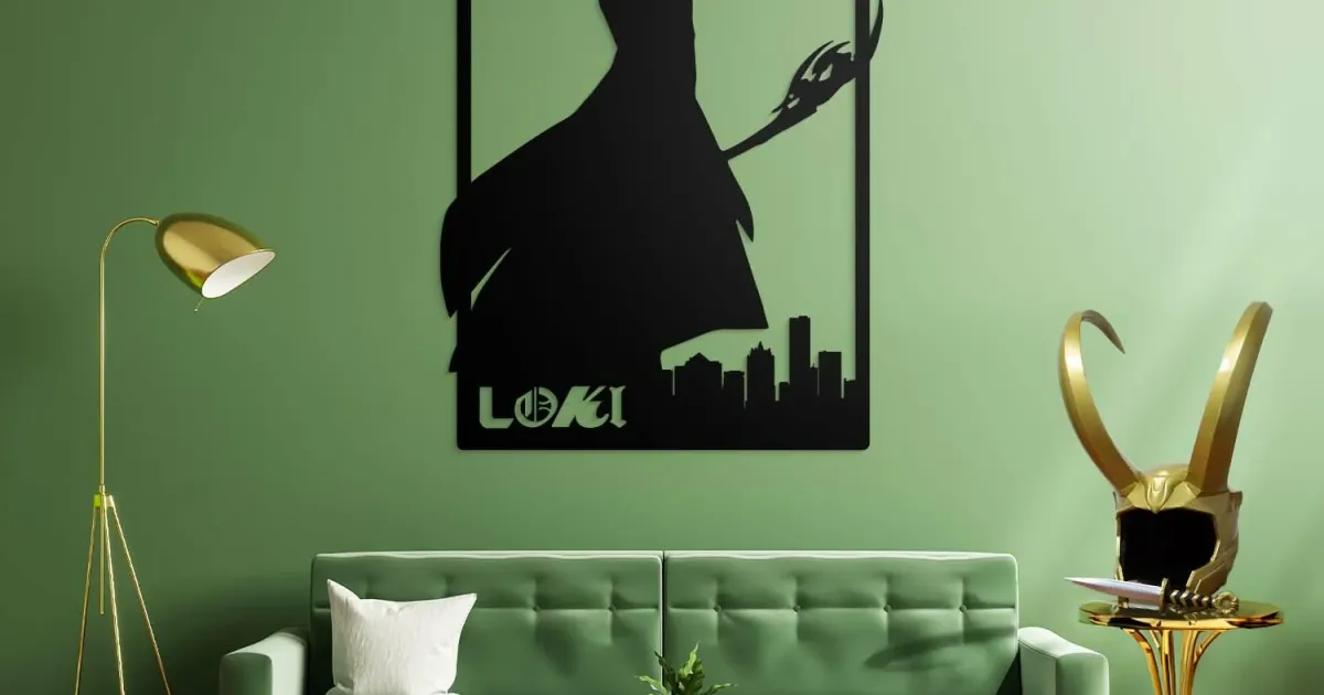 Loki (Thor, Marvel) - wall art von klimoma | Kostenloses STL-Modell ...