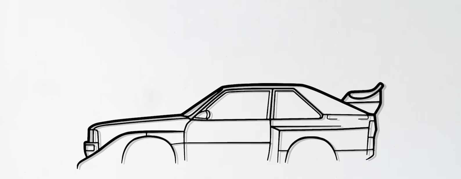 audi quattro s1 Silhouette Wallart by adrims | Download free STL model ...
