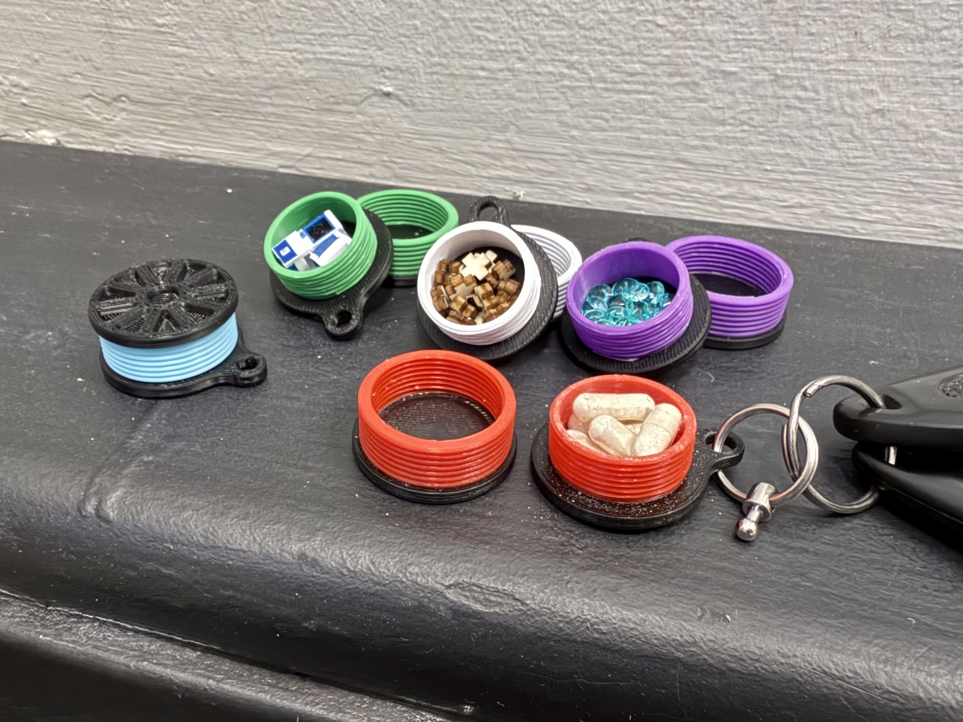 Retro Filament Spool Keychain with a "Twist" by TheNewHobbyist ...