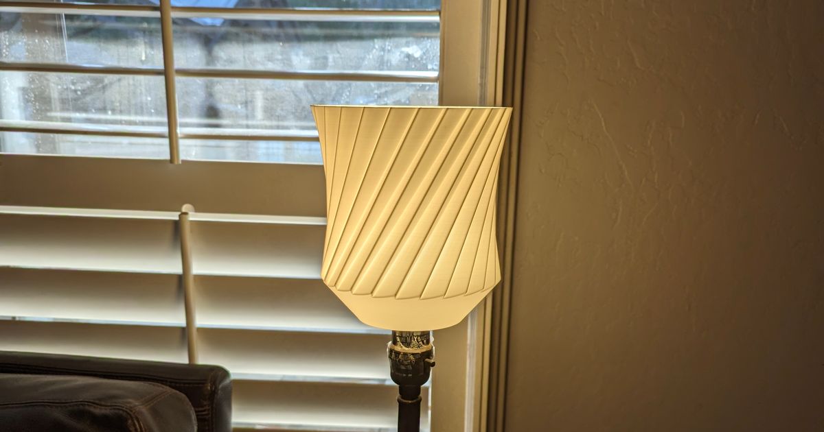 Modern lamp shade by Laserology | Download free STL model | Printables.com