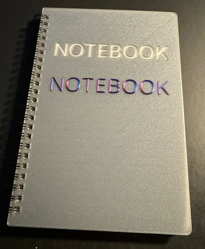 Customizable Notebook Cover by illegible | Download free STL model ...