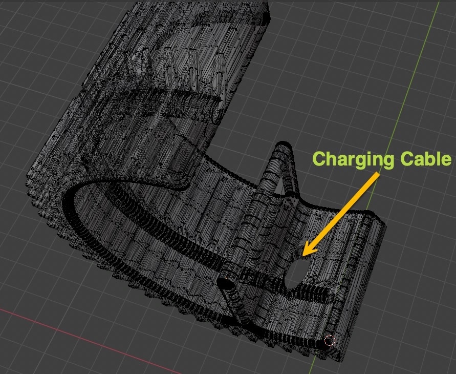 Tilt Phone Stand V2.0 - Charge Cable Mod by jgelwix | Download free STL ...