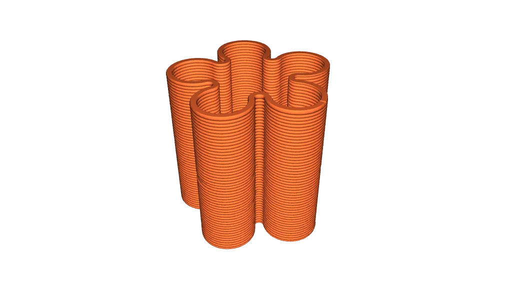 Slinky spring 5 petals flower by Martin | Download free STL model ...