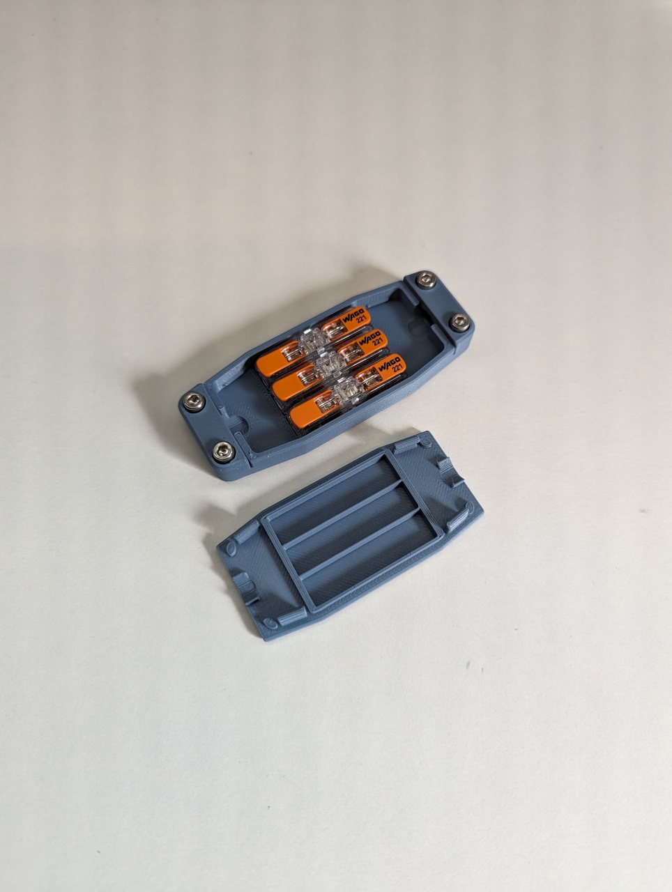 Wago 221 Inline Junction Box for flex wire 2 core, 3 core, 4 core or 5 ...