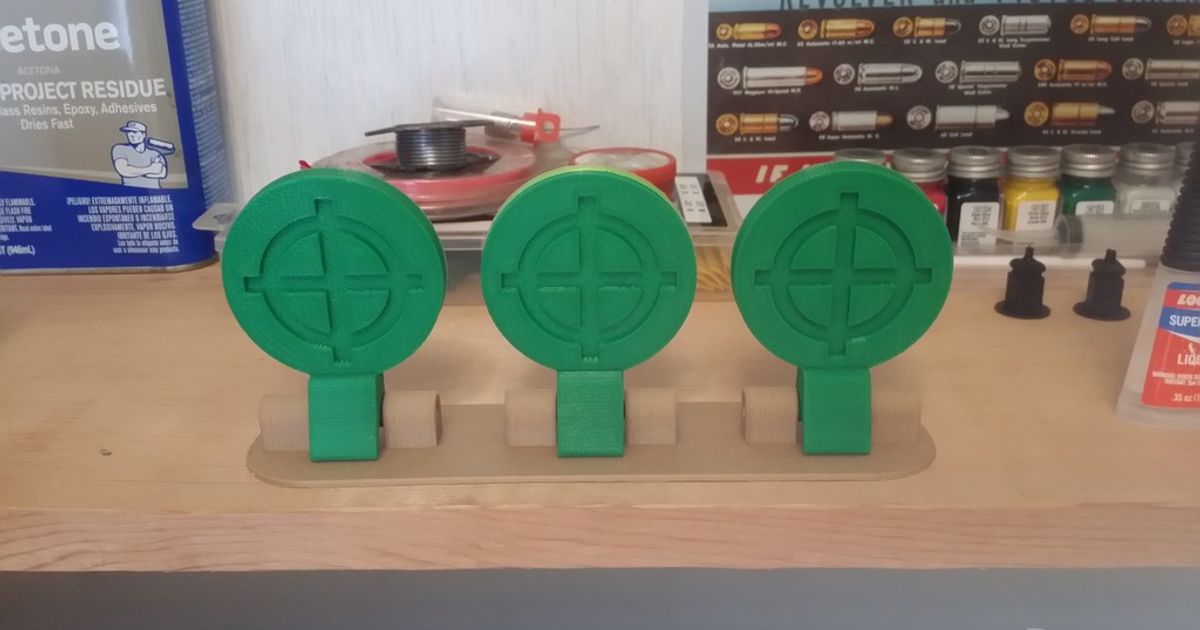 Rubberband gun target by Deifox | Download free STL model | Printables.com