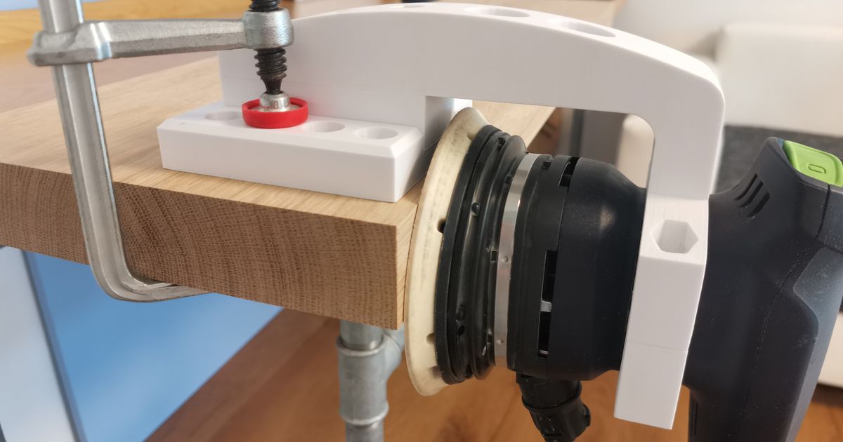 Prototype =), Festool ETS 125 REQ-Plus, edge sander adapter by Hans ...