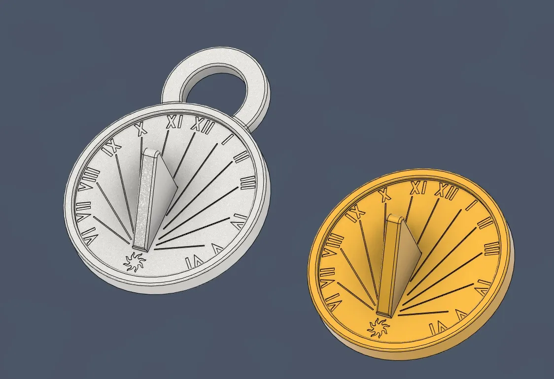 Cute Portable Sundial by Bea Res | Download free STL model | Printables.com