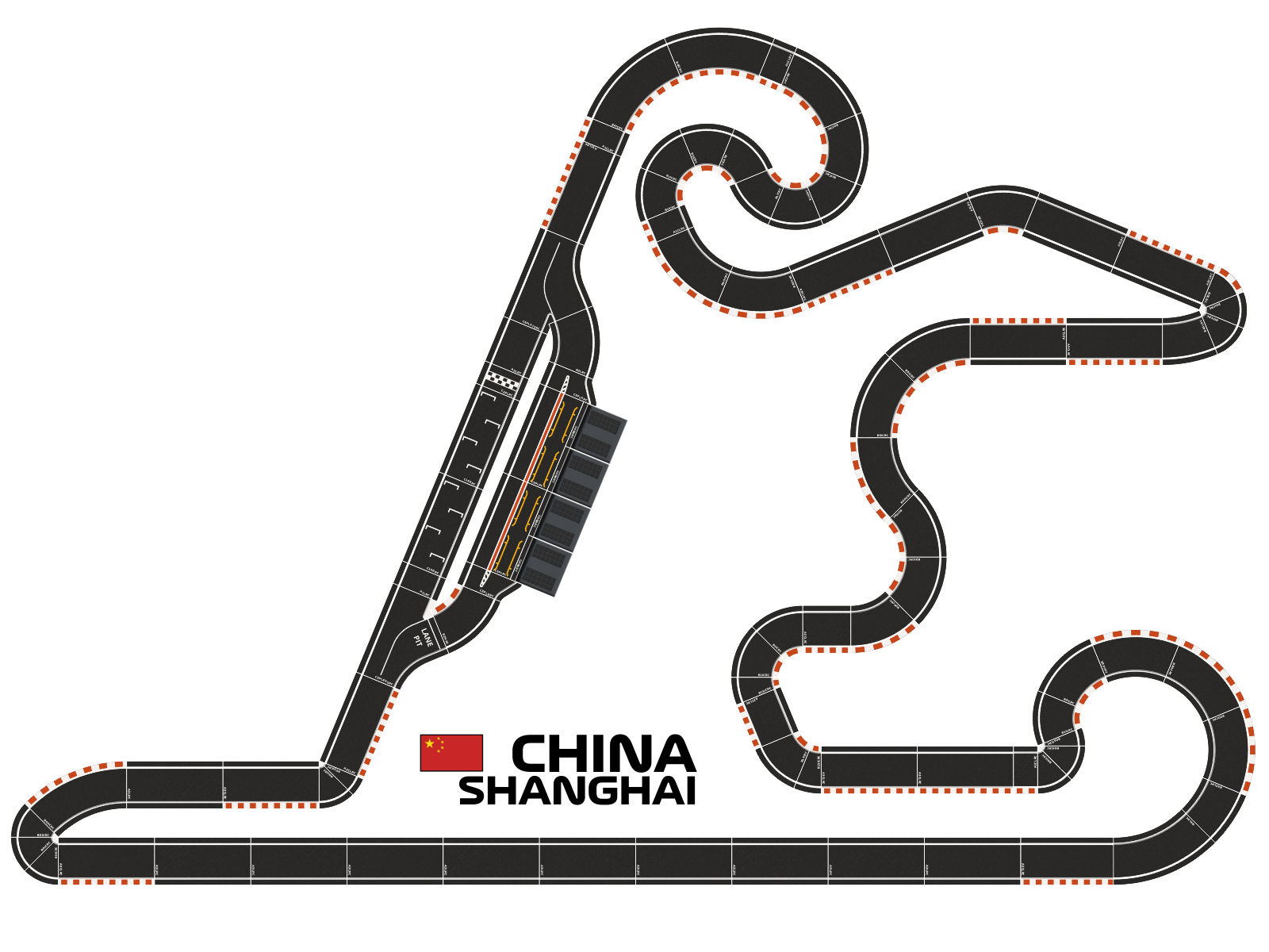 Racing Circuits - building kit - China Shanghai Grand Prix by Michal ...