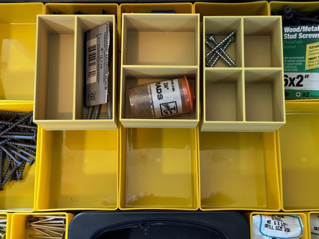 Divided inserts for Harbor Freight 20 bin storage container 93928 by ...