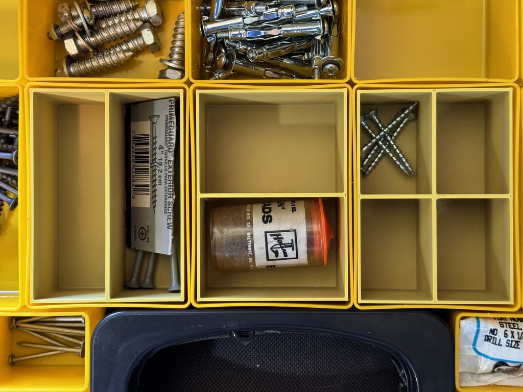 Divided inserts for Harbor Freight 20 bin storage container 93928 by ...