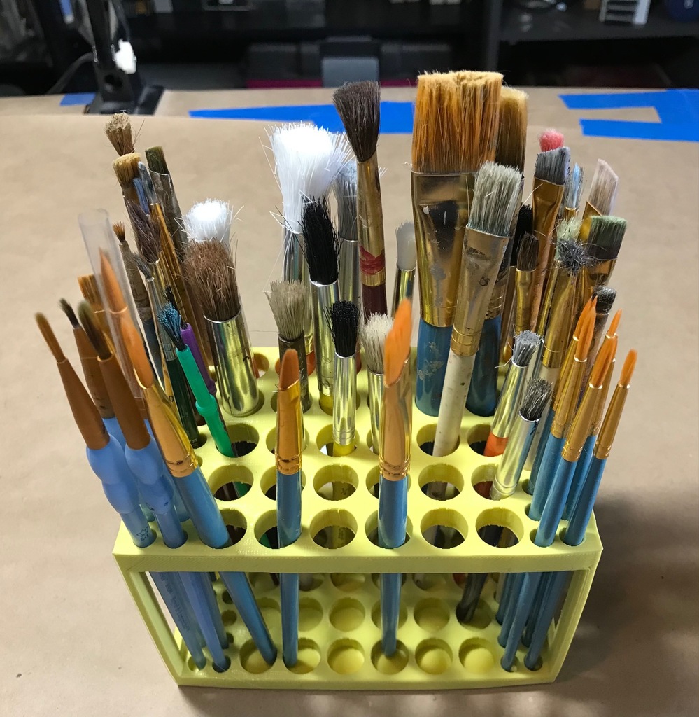 Paint Brush Rack/Holder by Uncle Bubby | Download free STL model ...