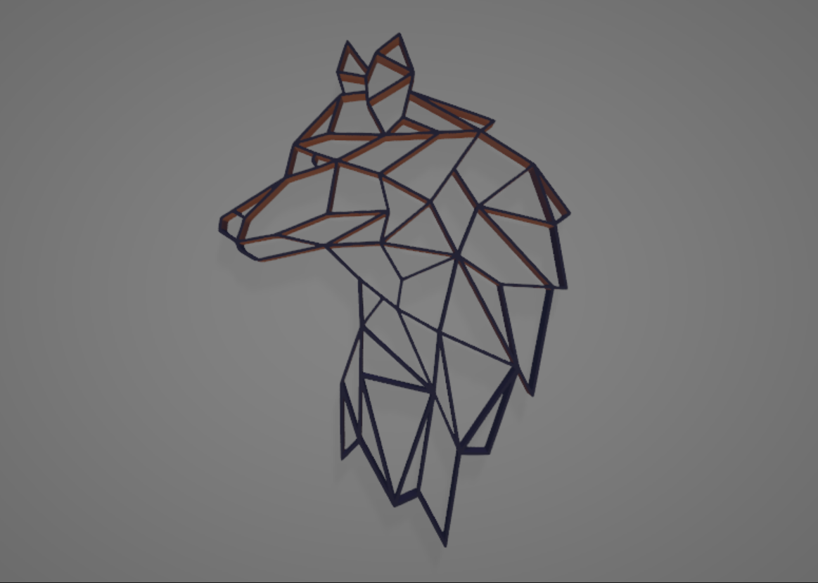 WOLF wall art by Prostě já | Download free STL model | Printables.com