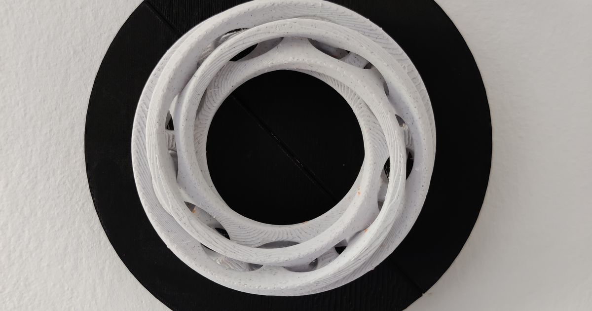 Rotatable Interlocking Mobius Rings Wall Art by PashionFruit | Download ...