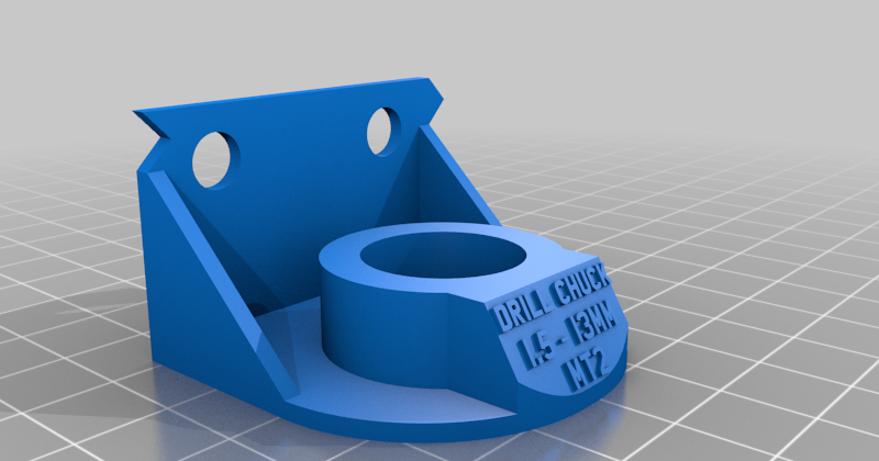 MT2 Drill Chuck Wall Mount by Gazz292 | Download free STL model ...