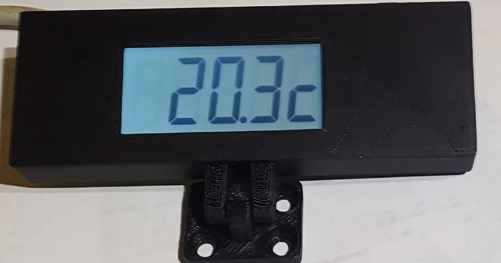 HT1621 7 segment LCD case by Gazz292 | Download free STL model ...