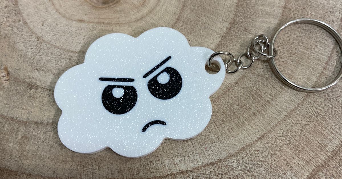 Angry cloud keychain by Franchescor | Download free STL model ...