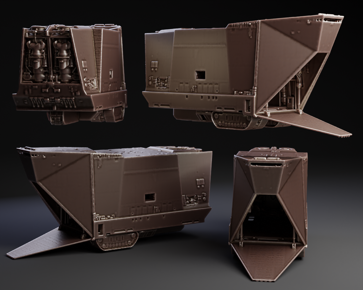 Jawa Sandcrawler with Interior by Peter Farell | Download free STL ...