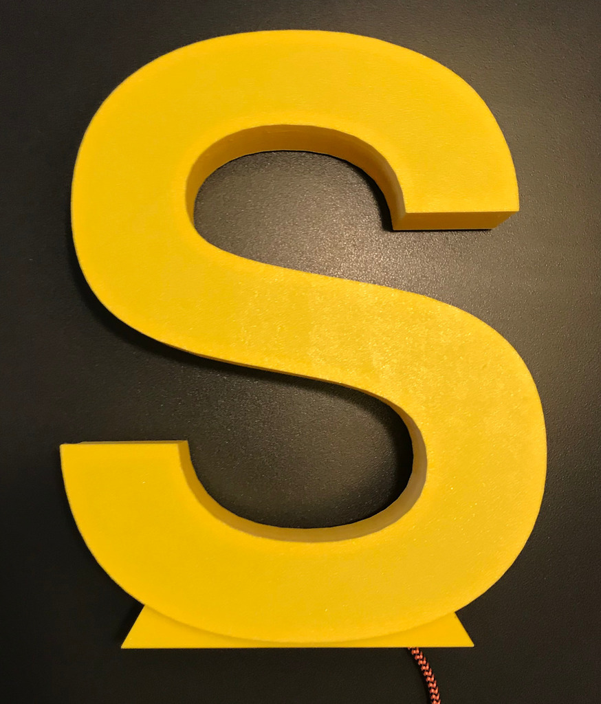 Letter S Lamp by fcauwe | Download free STL model | Printables.com