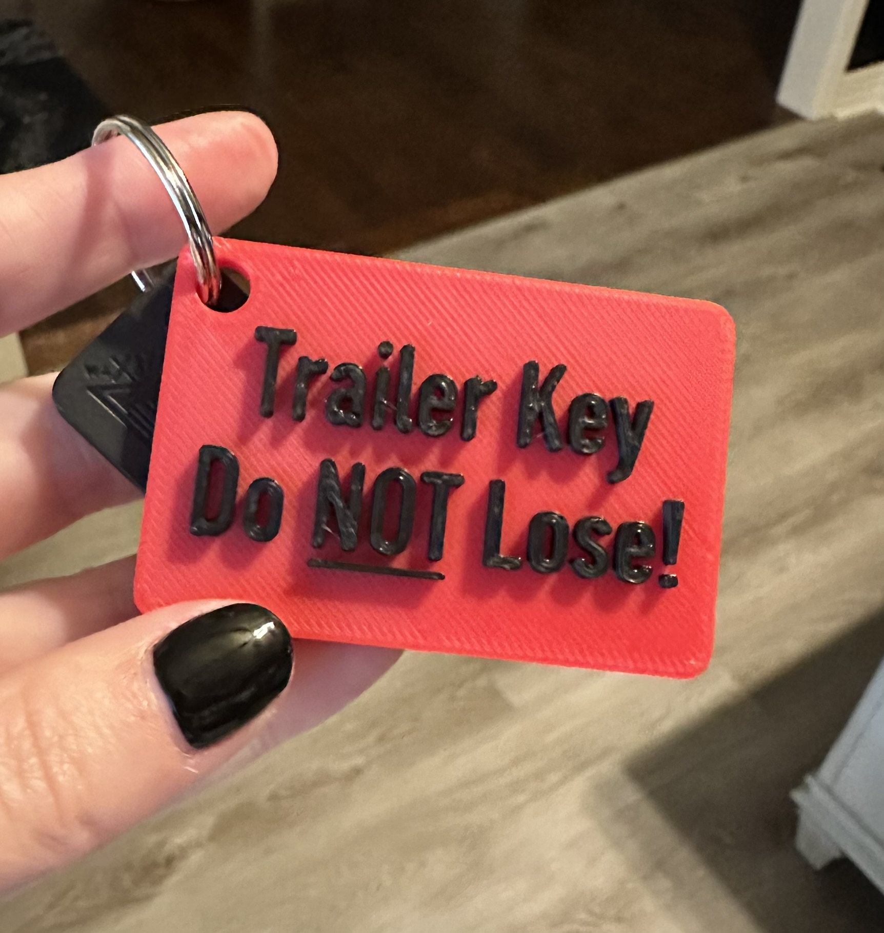 Trailer Lock Key tag by MKLand | Download free STL model | Printables.com