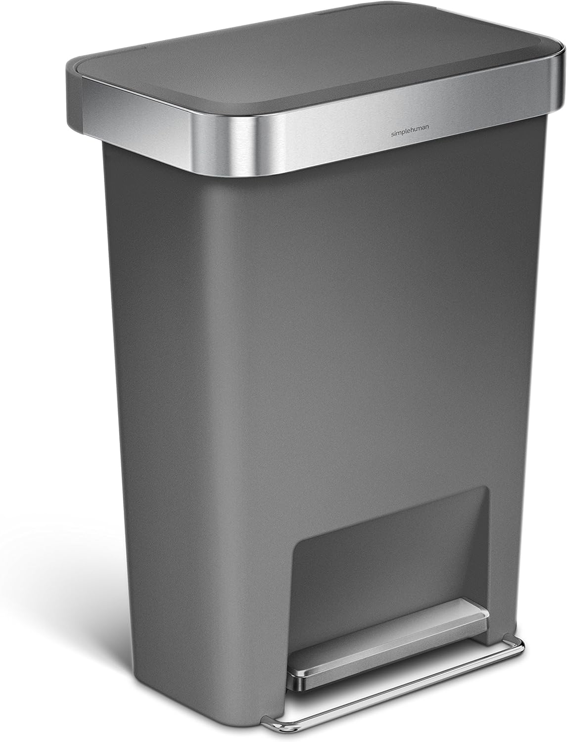 Simplehuman 45 Liter / 12 Gallon Trash Can wall-to-foot decorative ...
