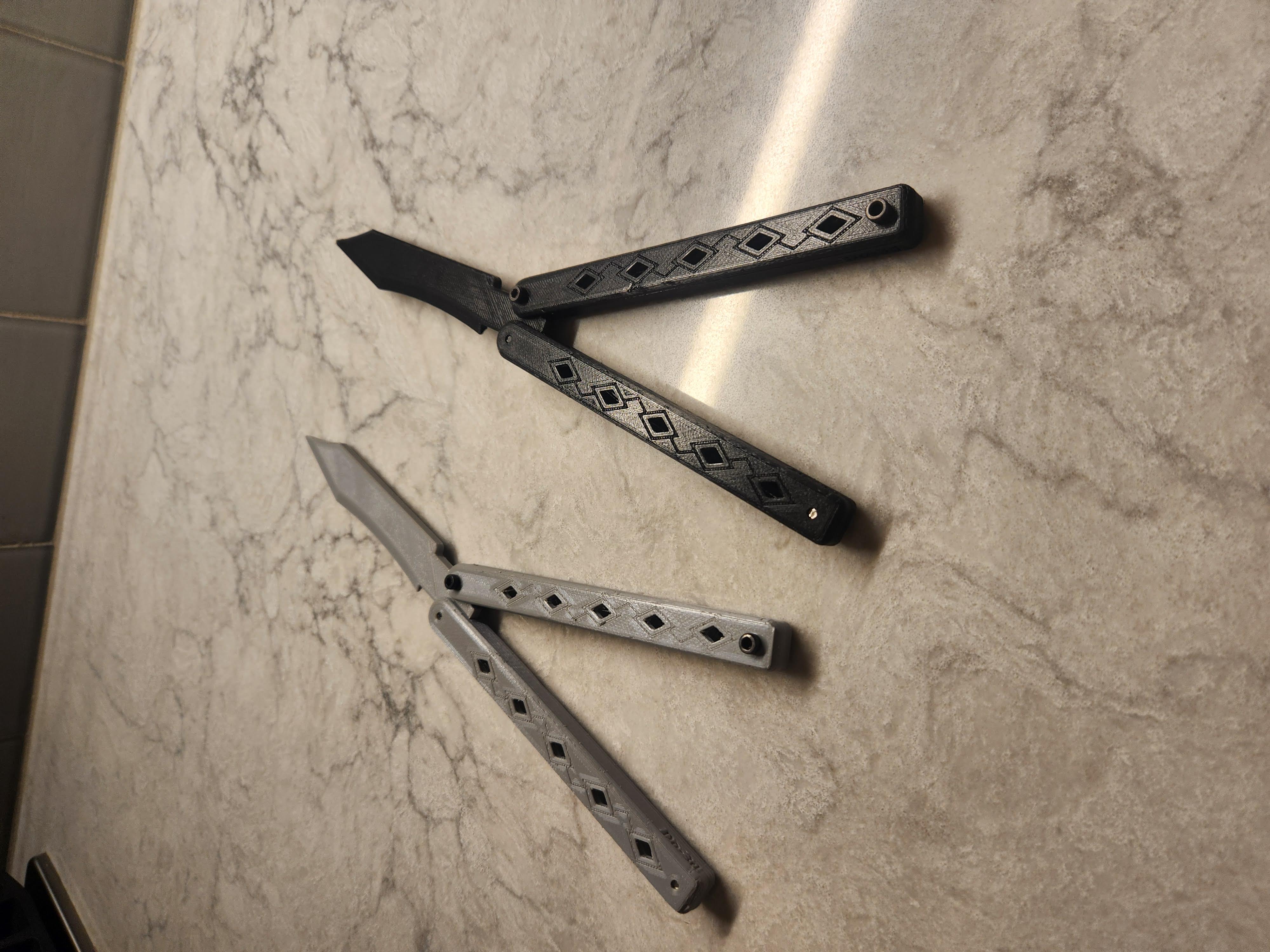 Ultimate 3d Printed Balisong (butterfly knife) by Do Anything Guy ...