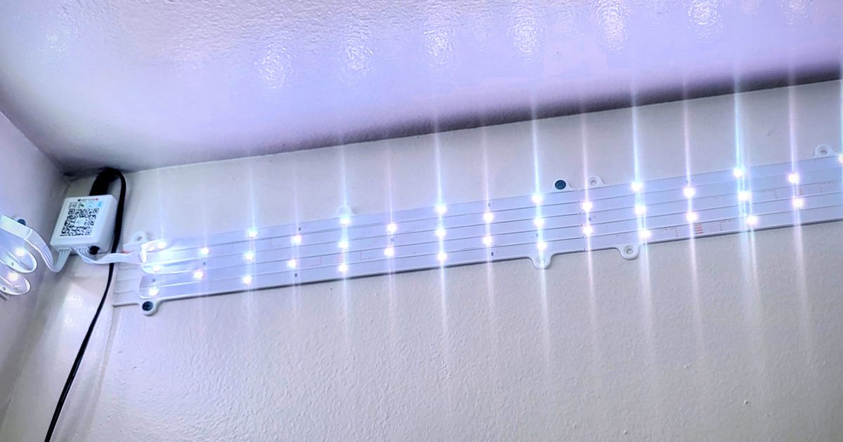 LED Strip Light Mountable Wall Panel 1 Foot Segment by mozWORLD ...