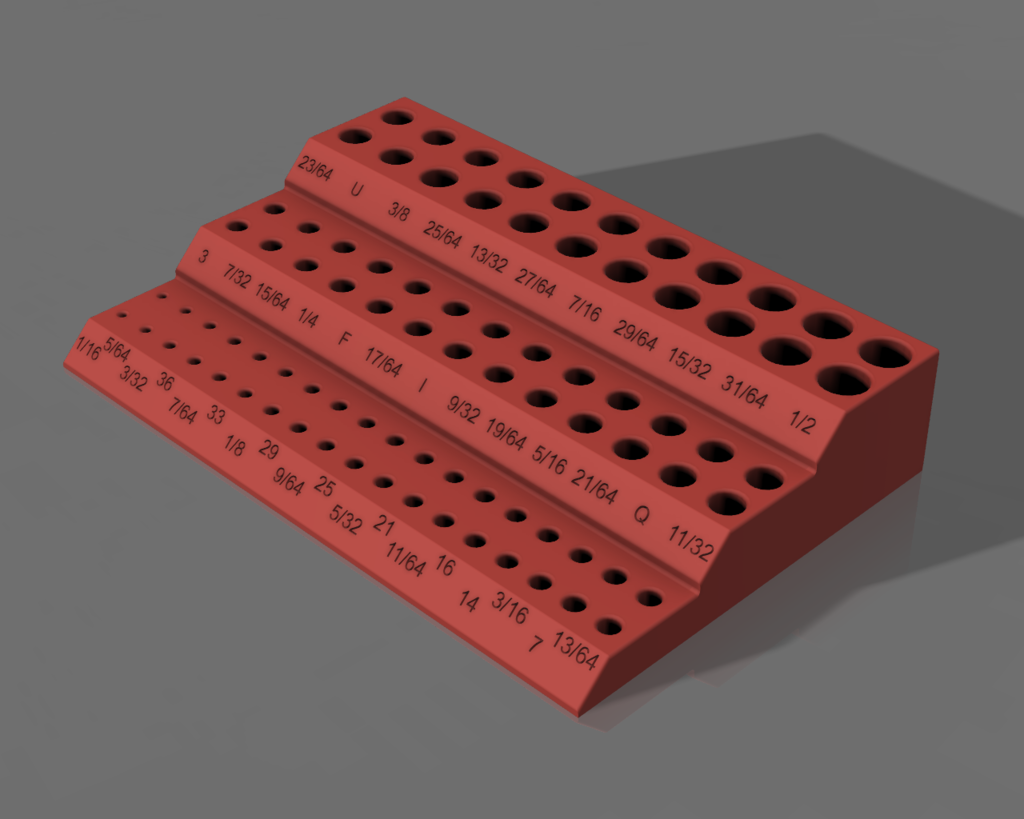 Imperial Drill Bit Organizer + Tap sizes von Tyler Schafer ...