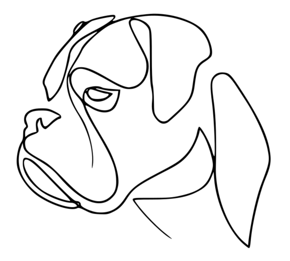 Boxer Line Art by Jura Švébiš | Download free STL model | Printables.com