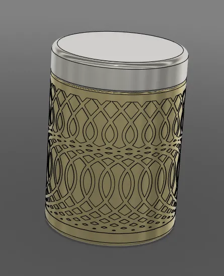 Stash Jar-76mm x 100 mm by jermaine | Download free STL model ...
