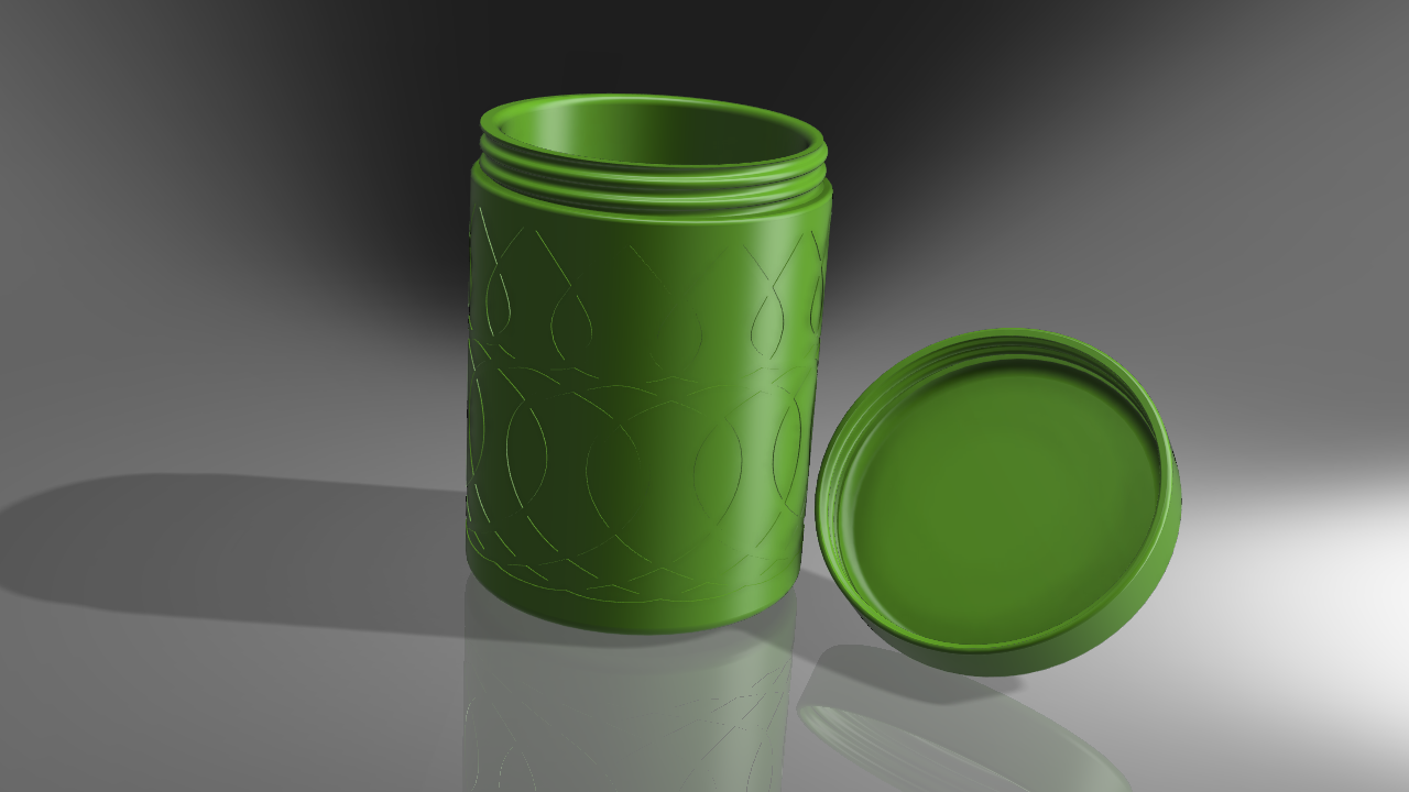 Stash Jar-76mm x 100 mm by jermaine | Download free STL model ...