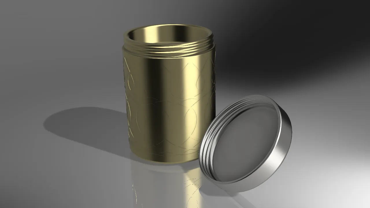 Stash Jar-76mm x 100 mm by jermaine | Download free STL model ...