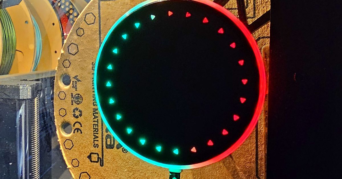 WS2812 Octoprint ring indicator - alternate lid designs by Tobias ...