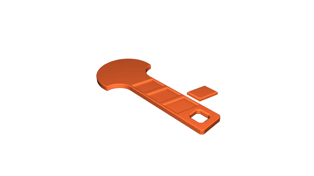 Shopping Cart Key (removable), Klíčenka k otevírání nákupních košíků ...