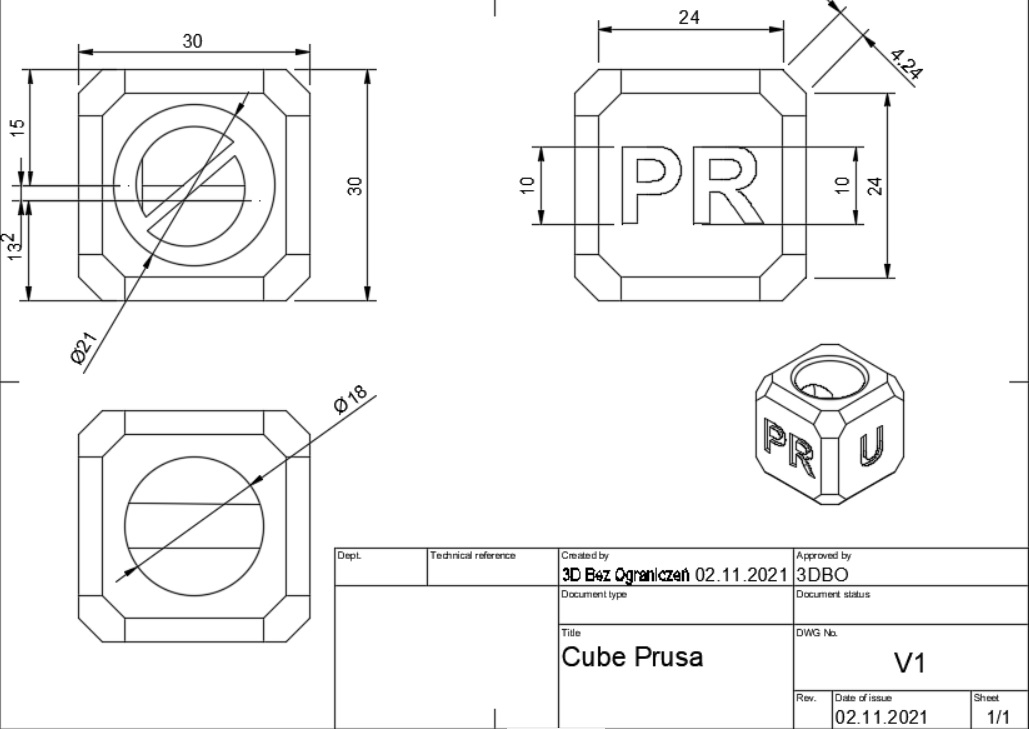 PRUSA CALIBRATION CUBE 30x30 by 3D Bez Ograniczeń | Download free STL ...