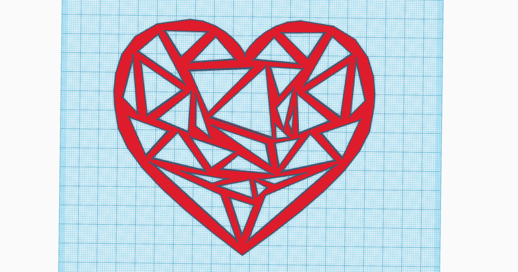 Geometric Heart by Ronnie | Download free STL model | Printables.com
