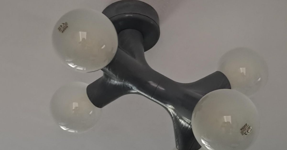 Canopy for Molecule Lamp by Felician Cadar | Download free STL model ...