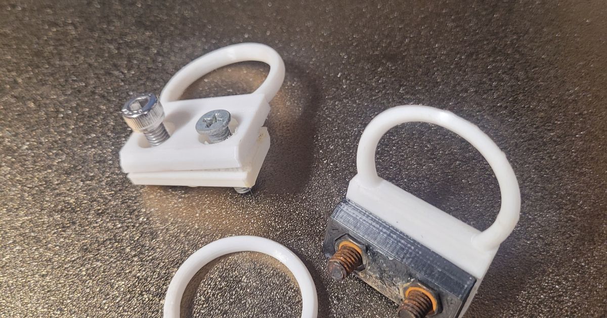 wire/rope/cable clamp with hanging loop by Flounder | Download free STL ...