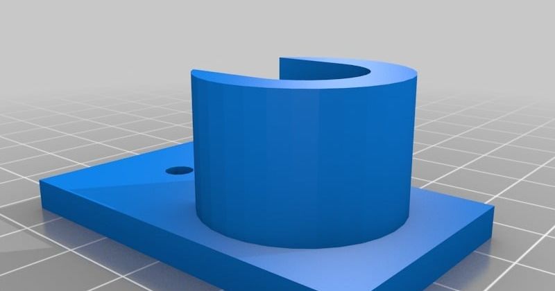 Wardrobe bracket for 15mm poles by lucan07 | Download free STL model ...