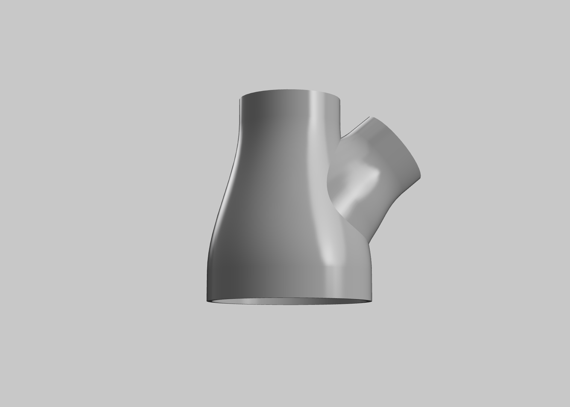 Two Way Sweep Tee Pipe or Hose Fitting by mscalora | Download free STL ...