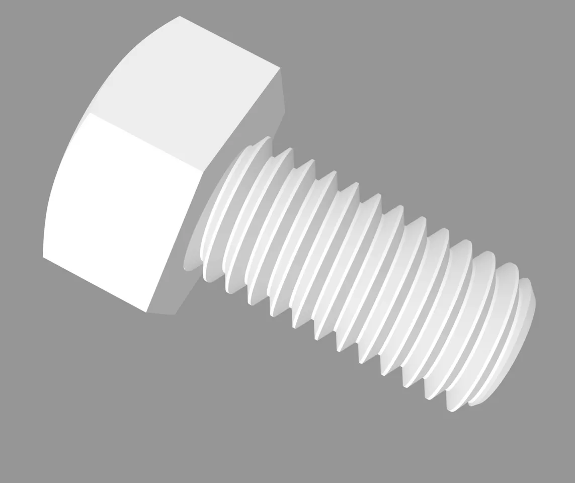 Bolts and Nuts M4 M5 M6 M7 M8 by Cipriani Design | Download free STL ...