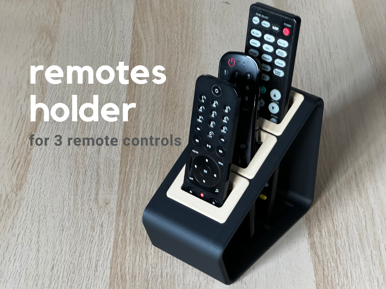 remote holder with inserts by h3li0 | Download free STL model ...