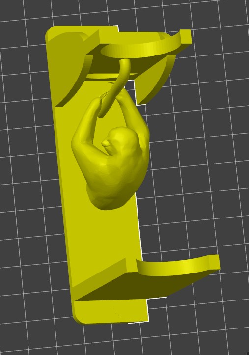 Pipette holder with hanging sloth by JoKa | Download free STL model ...