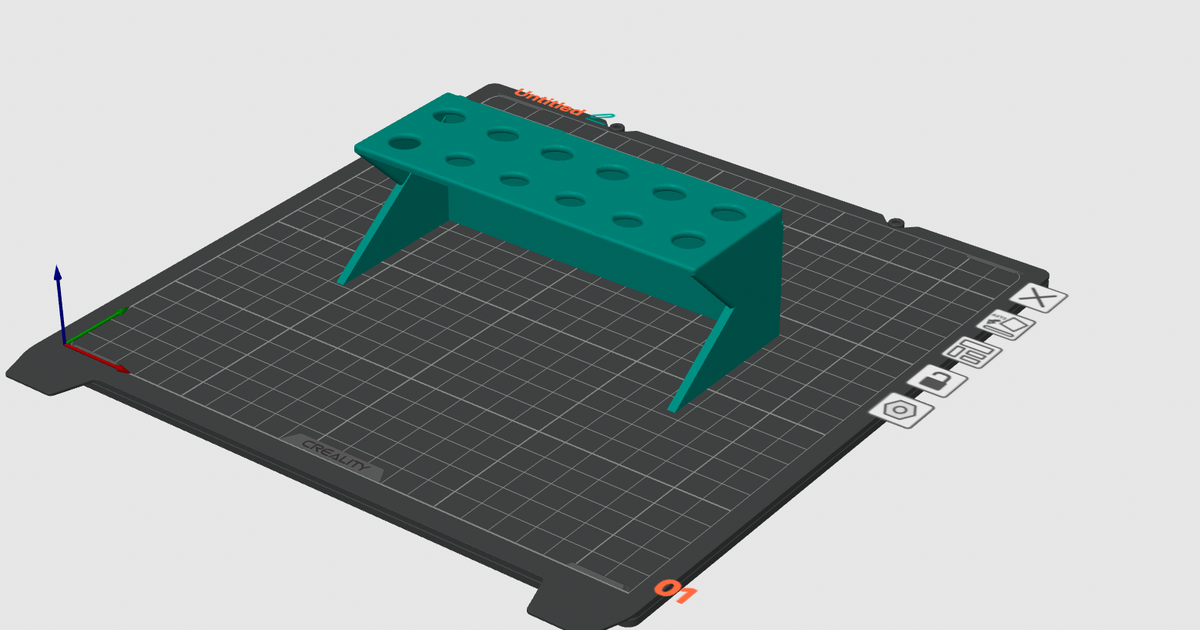 Crochet Hook Rack (Stand) by Ariel Warsh | Download free STL model ...