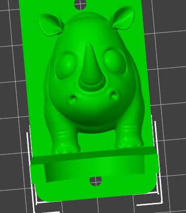 Pipette holder with rhino by JoKa | Download free STL model ...