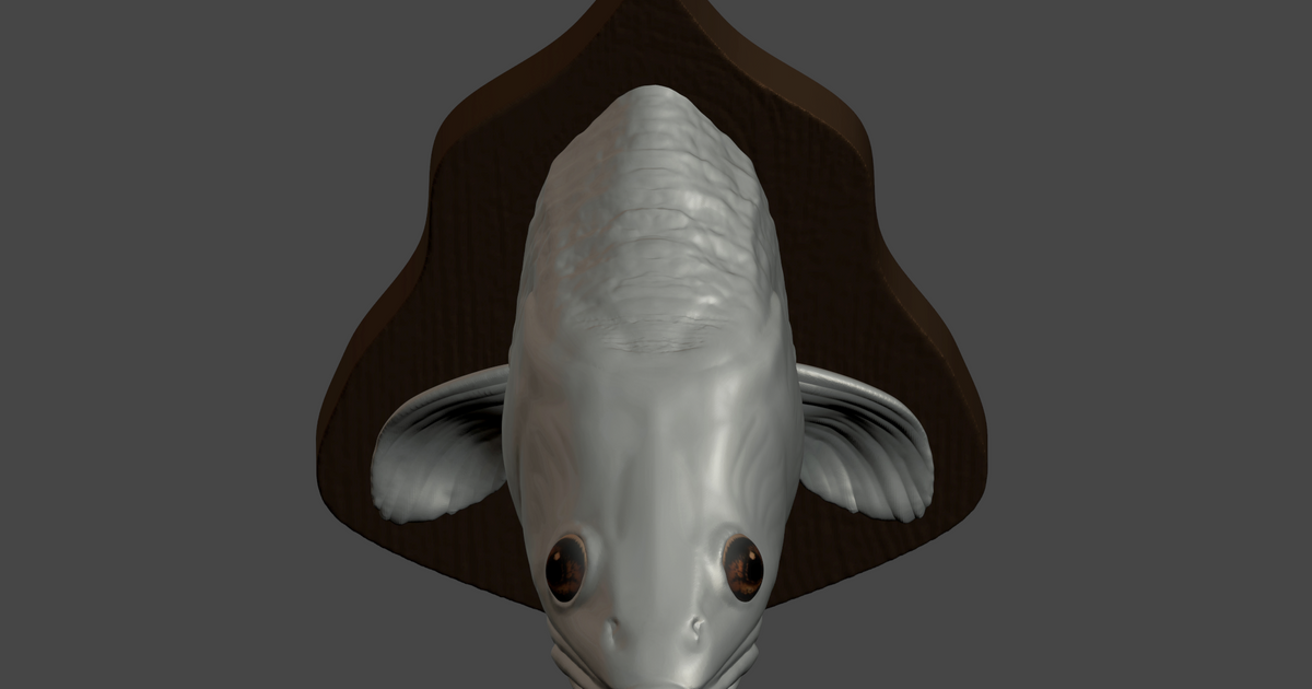 Zander head trophy wallmount by Rott3D | Download free STL model ...